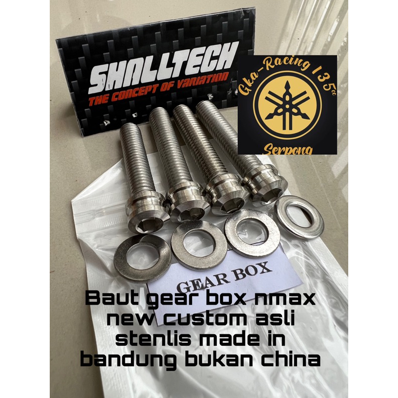 New custom Nmax gearbox gear bolts, original stainless steel | Shopee ...