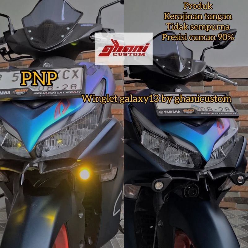 Winglet Galaxy13 for Aerox connected 2020~2025by ghanicustom | Shopee ...