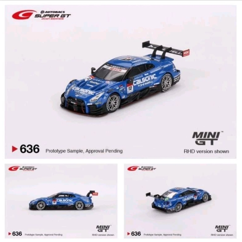 Mini GT 636 - Nissan GT-R Nismo GT500 12 Calsonic Team Impul 2021 Super ...
