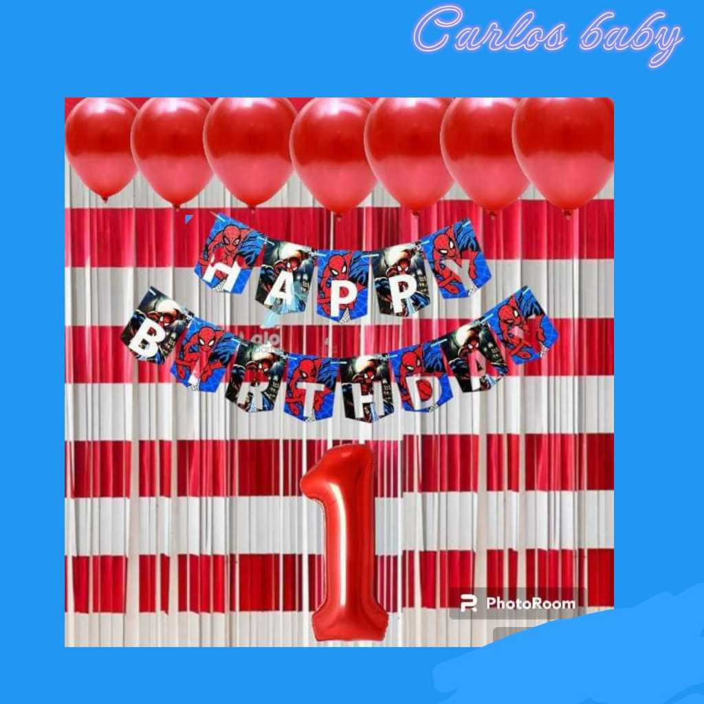 MERAH PUTIH Simple EID UL FITRI DECORATION PACKAGE/RED AND WHITE THEME ...