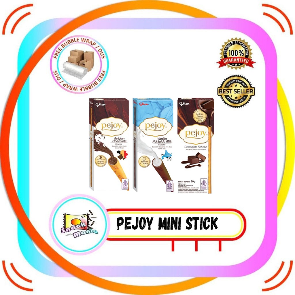 Glico Pejoy Stick Biscuit Chocolate Stick | Belgian Chocolate | Vanilla Hokkaido Milk ~ 16 gr ...