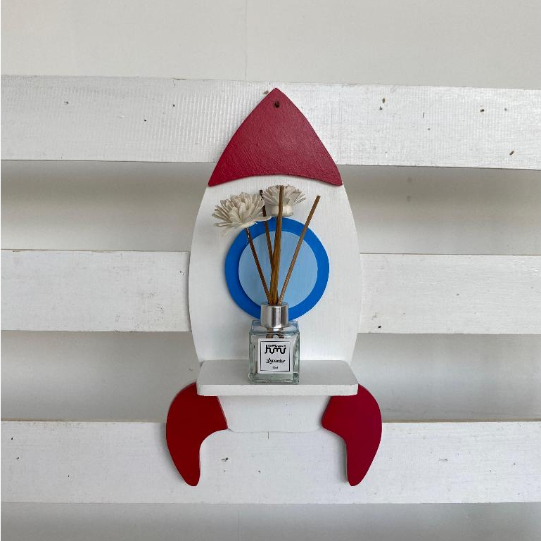 Rocket Shelf Wall Shelf Wall Shelf Children's Room Decoration Home Room ...
