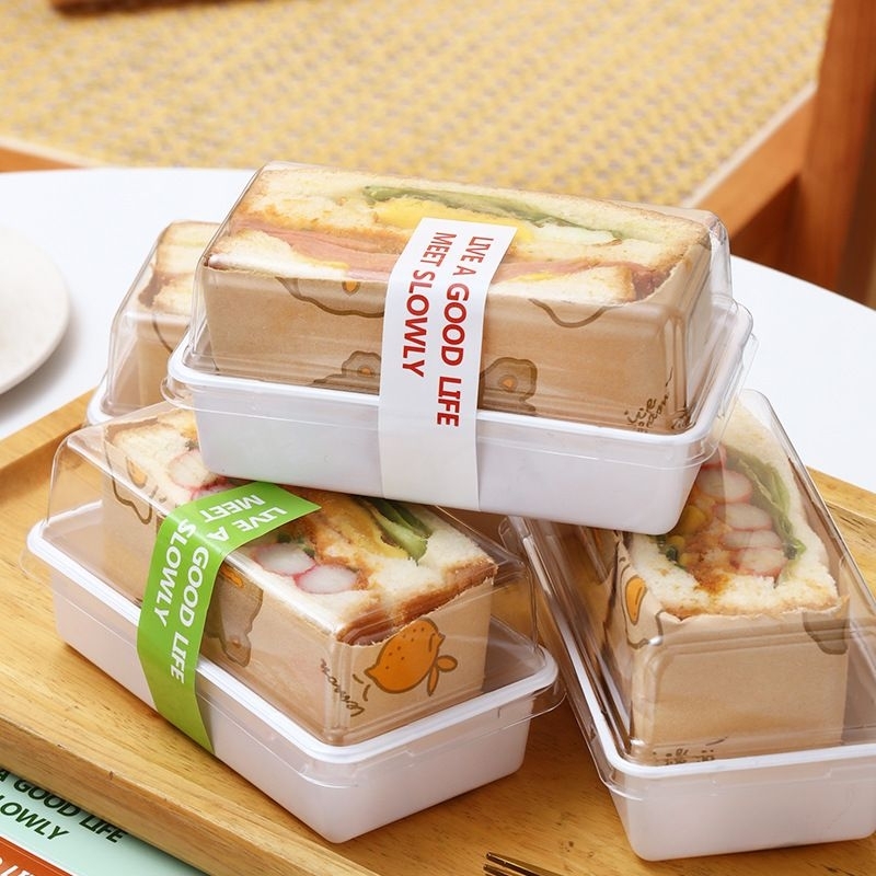 10 SET PREMIUM mica tray sandwich bread cake tray mica box cake dessert ...