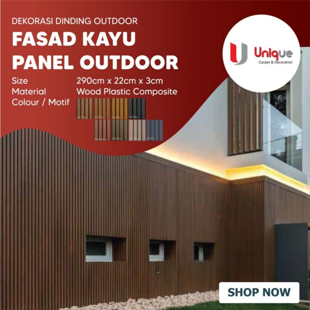 KAYU Wpc Wallpanel Outdoor/Minimalist Wall Panels/Lattice - Modern Wood ...