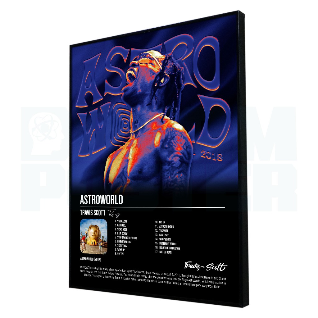 [Poster + Frameblock] Travis Scott Poster 30x40 cm | Poster | Album ...