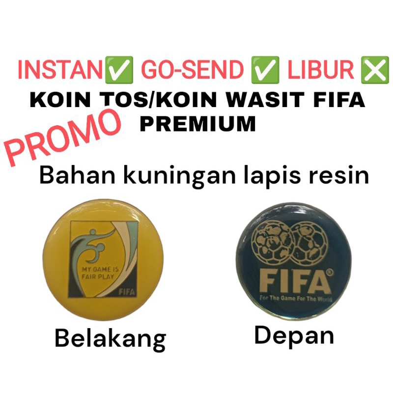 Coin TOS coin referee KOINCE FIFA referee coin FUTSAL PSSI | Shopee ...