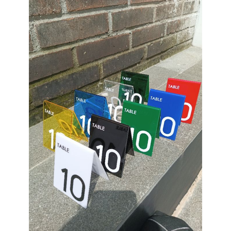 Acrylic table numbers / cafe table numbers / stand table numbers ...