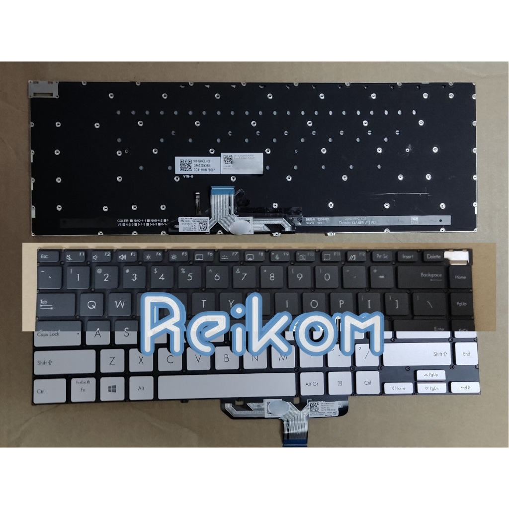 Keyboard Asus Zenbook 14x OLED UM5401 UM5401r UM5401ra UM5401q UM5401qa ...