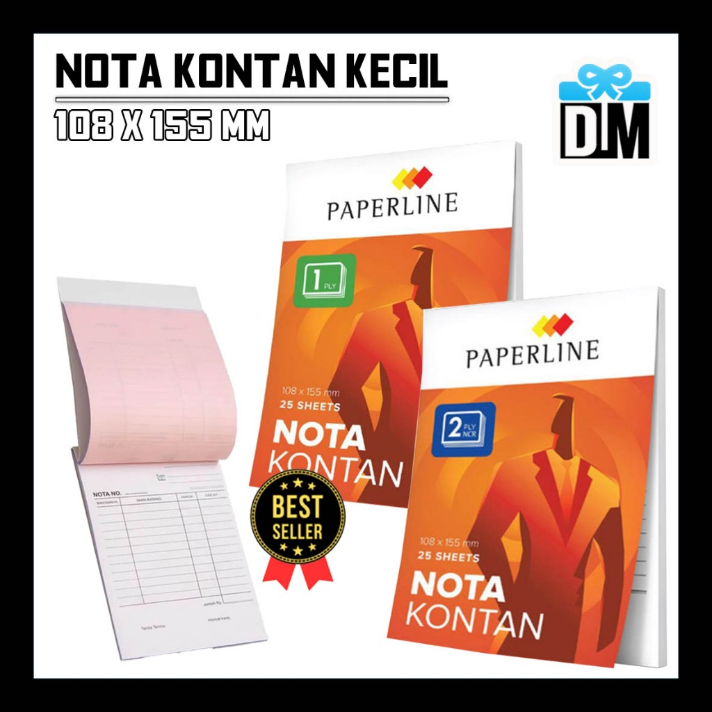 Cash Note Book 1 Layer Paperline Receipt 1 Double Note Paper Bill ...