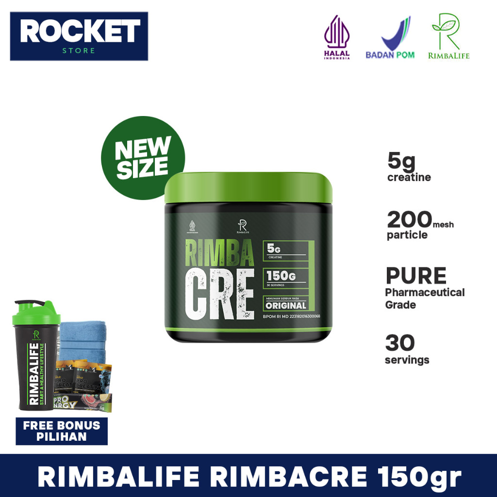 Rimbalife Rimbacre Creatine Monohydrate 150 gram 30 Servings - Kreatine ...