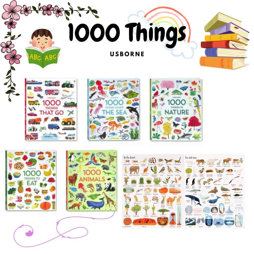 [MAMAME] 1000 Things Book//1000 Animals/1000 Things In Nature/1000 ...