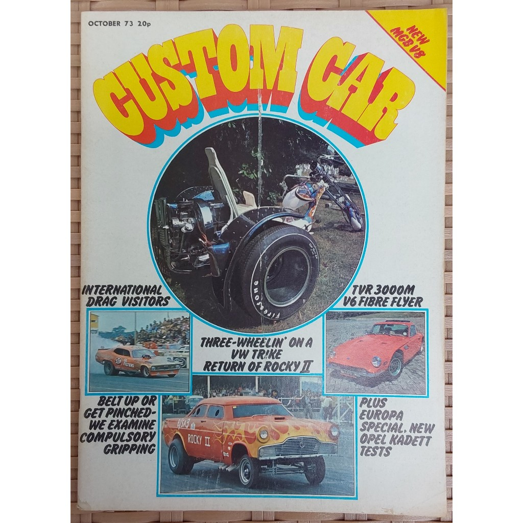Very RARE, VINTAGE - UK Custom Car Magazine October 1973, CHEVY 55/HOT ...
