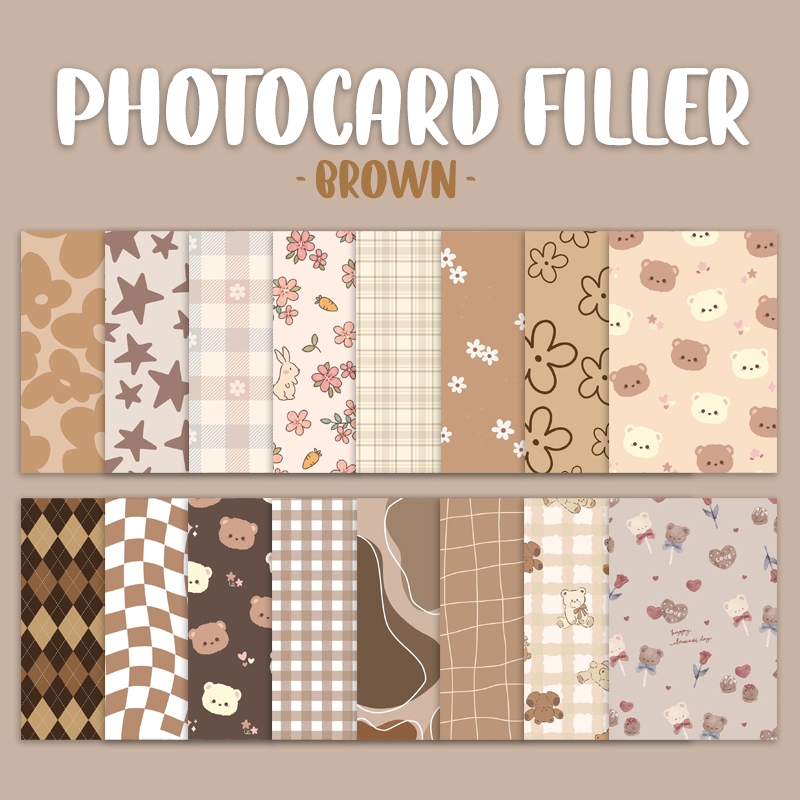 18 sheets of PHOTOCARD FILLER BACKGROUND PC BG | Shopee Malaysia