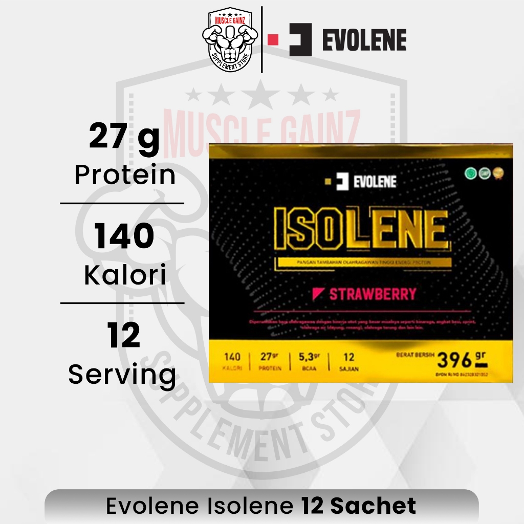 Evolene Isolene 12 Sachets Isolen Iso len Whey Protein Isolate | Shopee Malaysia