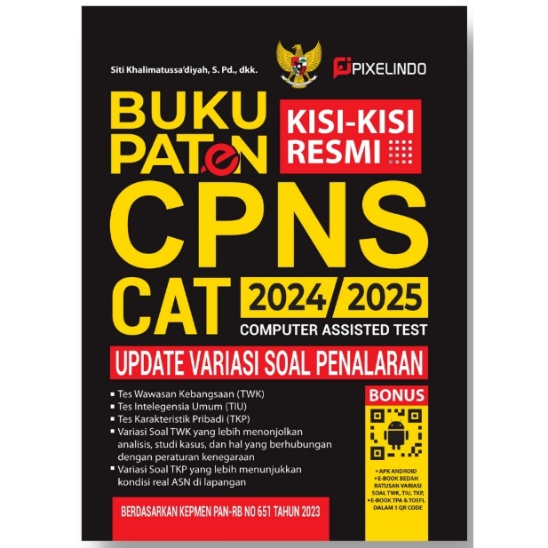 Cpns 2024 2025 Test Book/CPNS Patent Book CPNS Official Lattices CAT ...