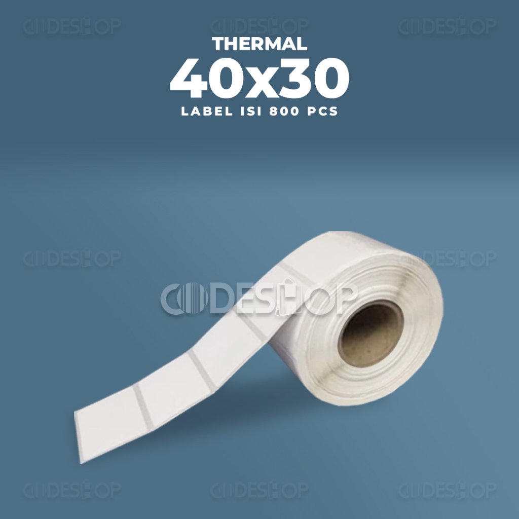 Thermal Sticker Labels 40x30mm / 40x30 / 40 x 30 mm Barcode Sticker ...