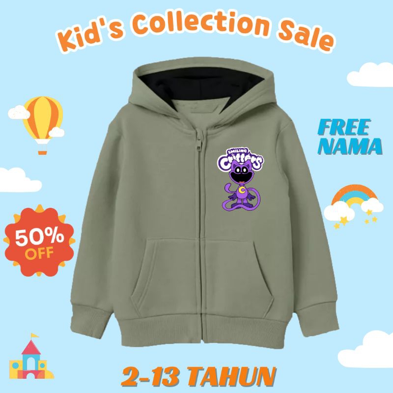 Children's Zipper Jacket With Catnap Smilling Critters Poppy Playtime ...