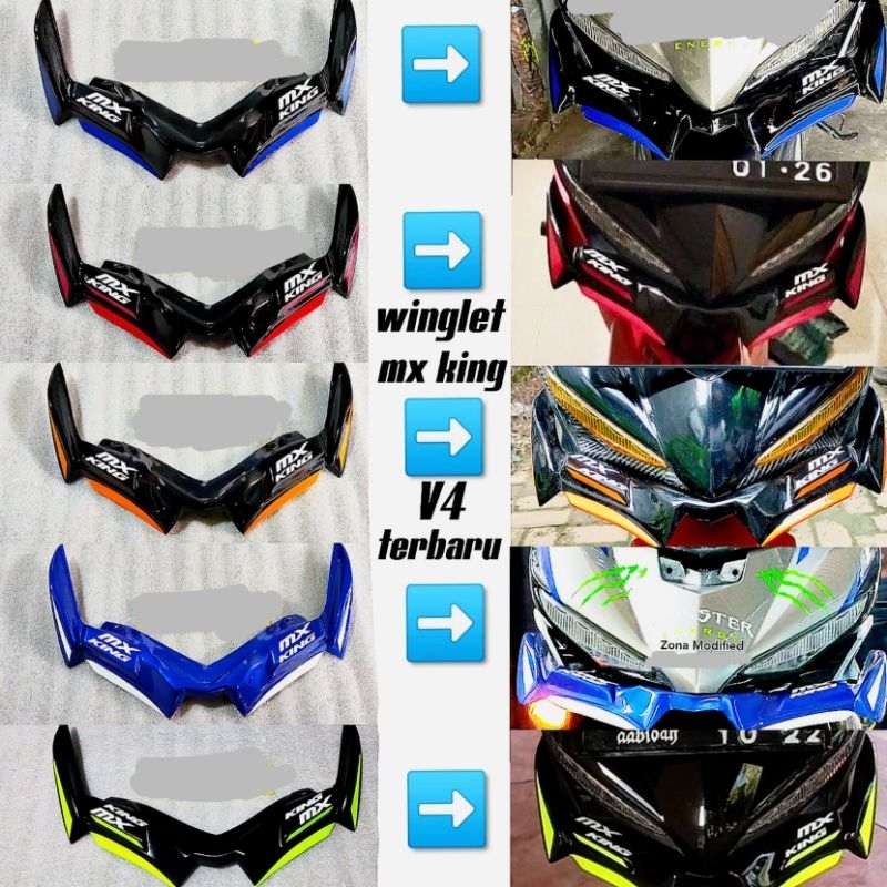 Latest mx king v4 winglets | Shopee Malaysia