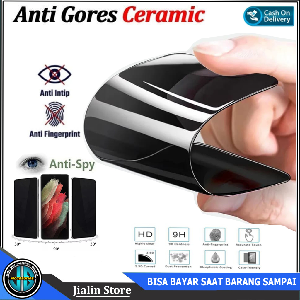 Temper PRIVACY ANTI SPY ANTI-SHARP ANTI-GORES VIVO iQOO 11S 12 U1X U3 ...