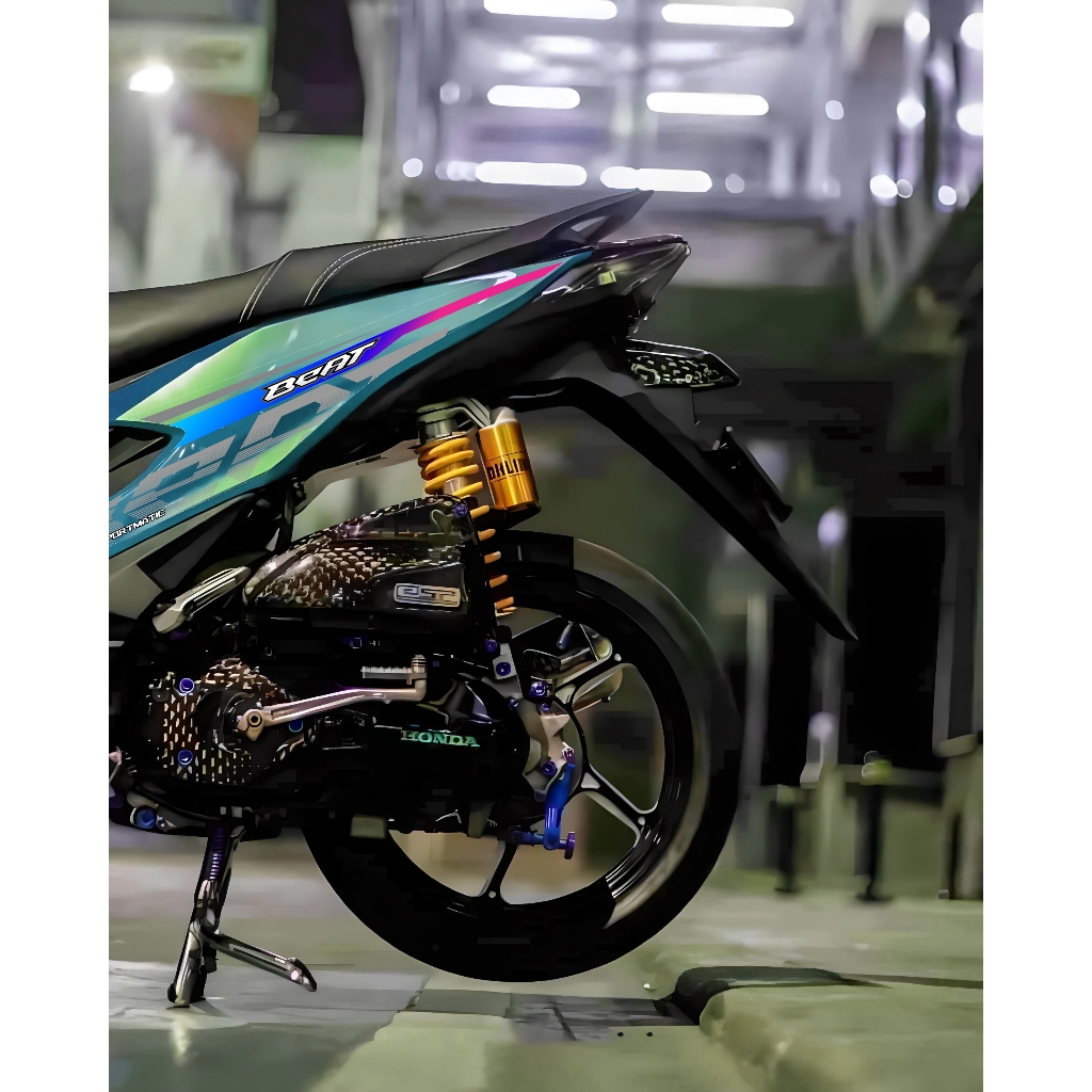 PUTIH Striping BeAT DELUXE 2024-2020 Sticker Honda BeAT Street ...
