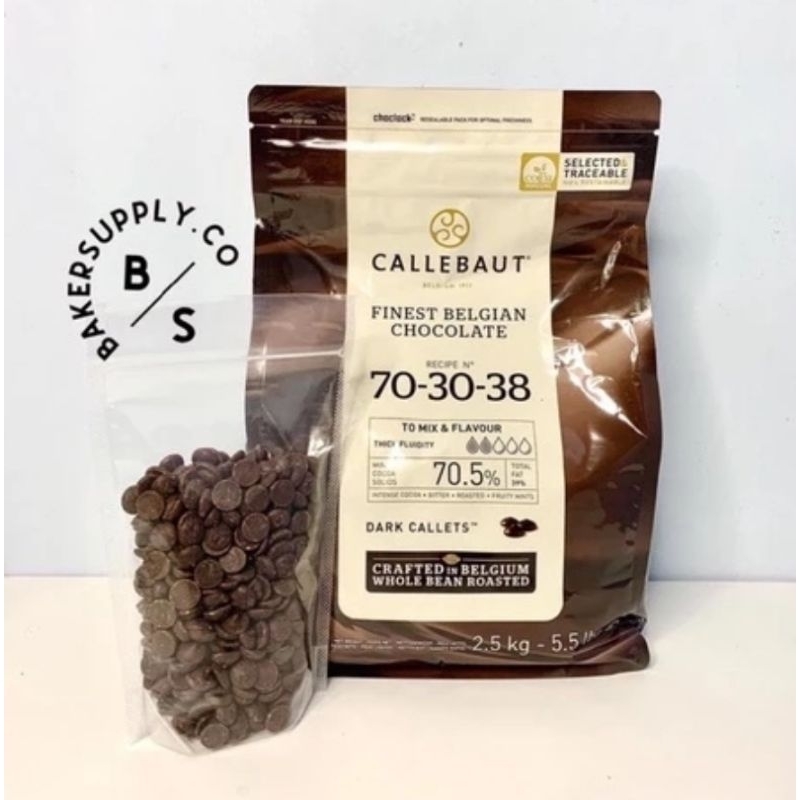 CALLEBAUT DARK CHOCOLATE CALLETS 70%, CHOCO CHIP 100GR | Shopee Malaysia