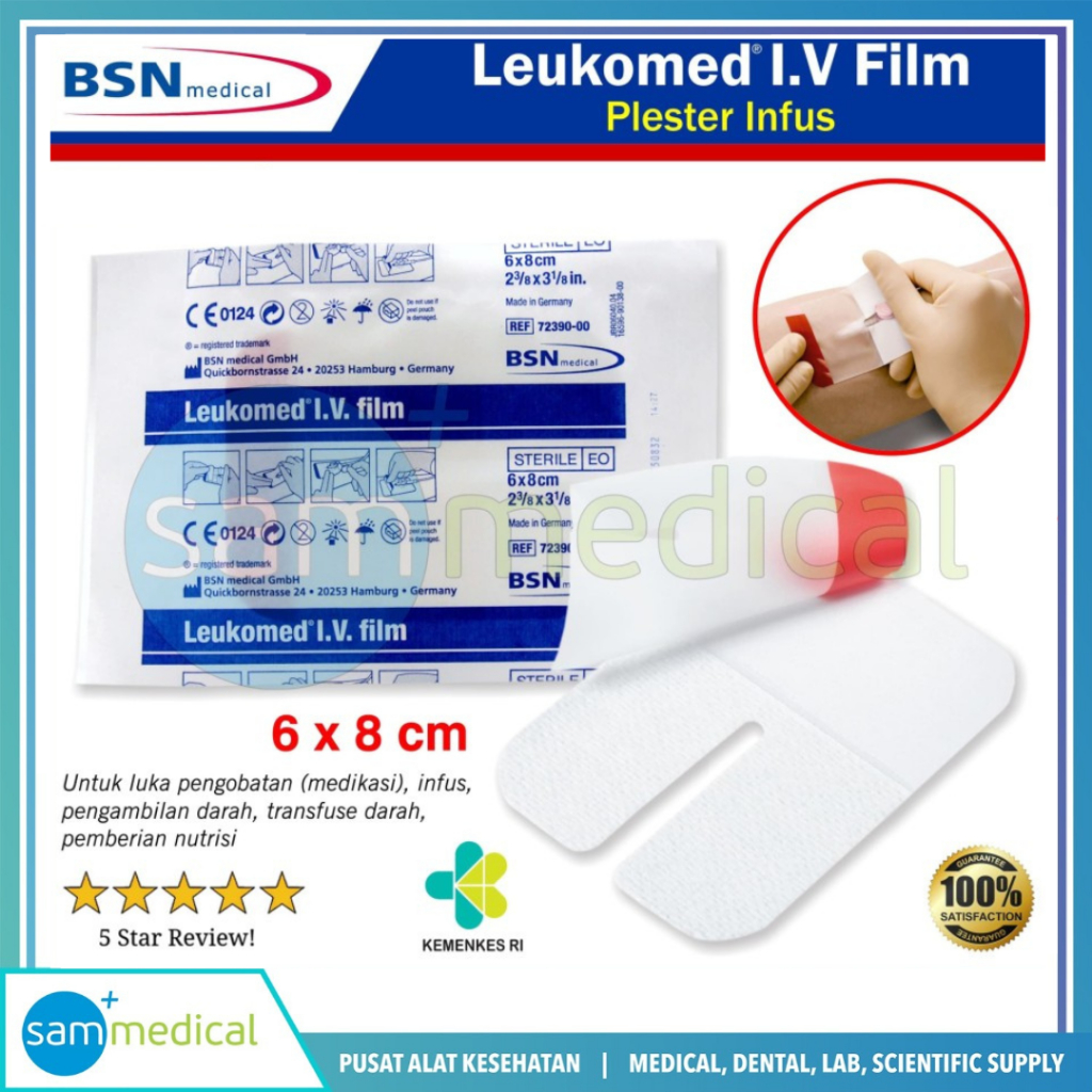 BSN Leukomed IV Infusion Plaster Film - 6x8 / Transparent Film Dressing ...