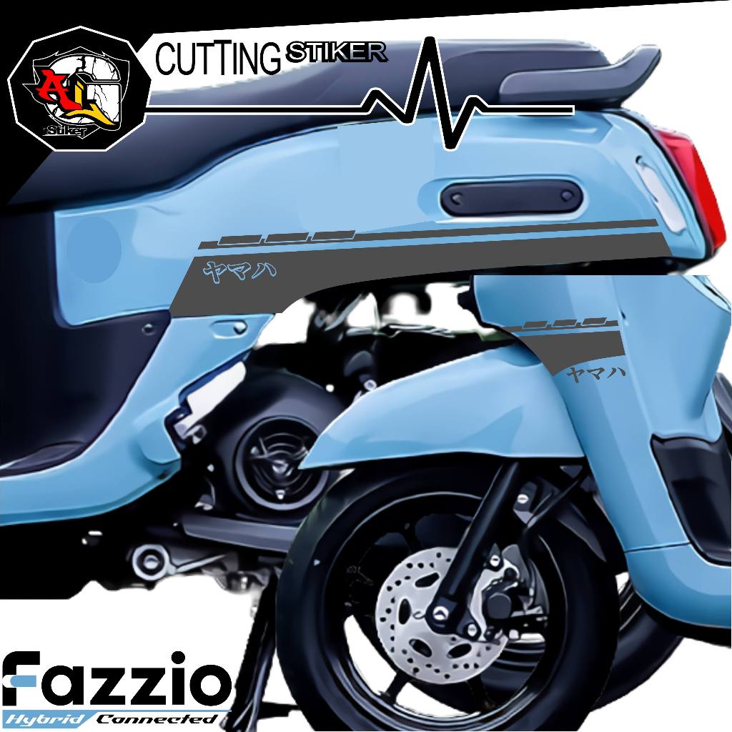 Sticker CUTTING FAZZIO/SCF.435/STRIPING FAZZIO/STICKER Writing KANJI ...