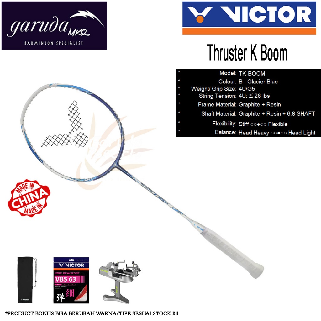 Victor Thruster K BOOM Badminton Racket Victor TK-BOOM Racket | Shopee ...