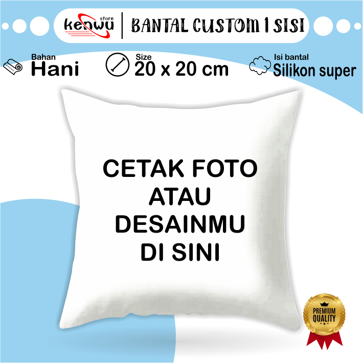 Kenwustore Custom Photo Pillow 20x20cm 1 Side - Custom Photo Pillow ...
