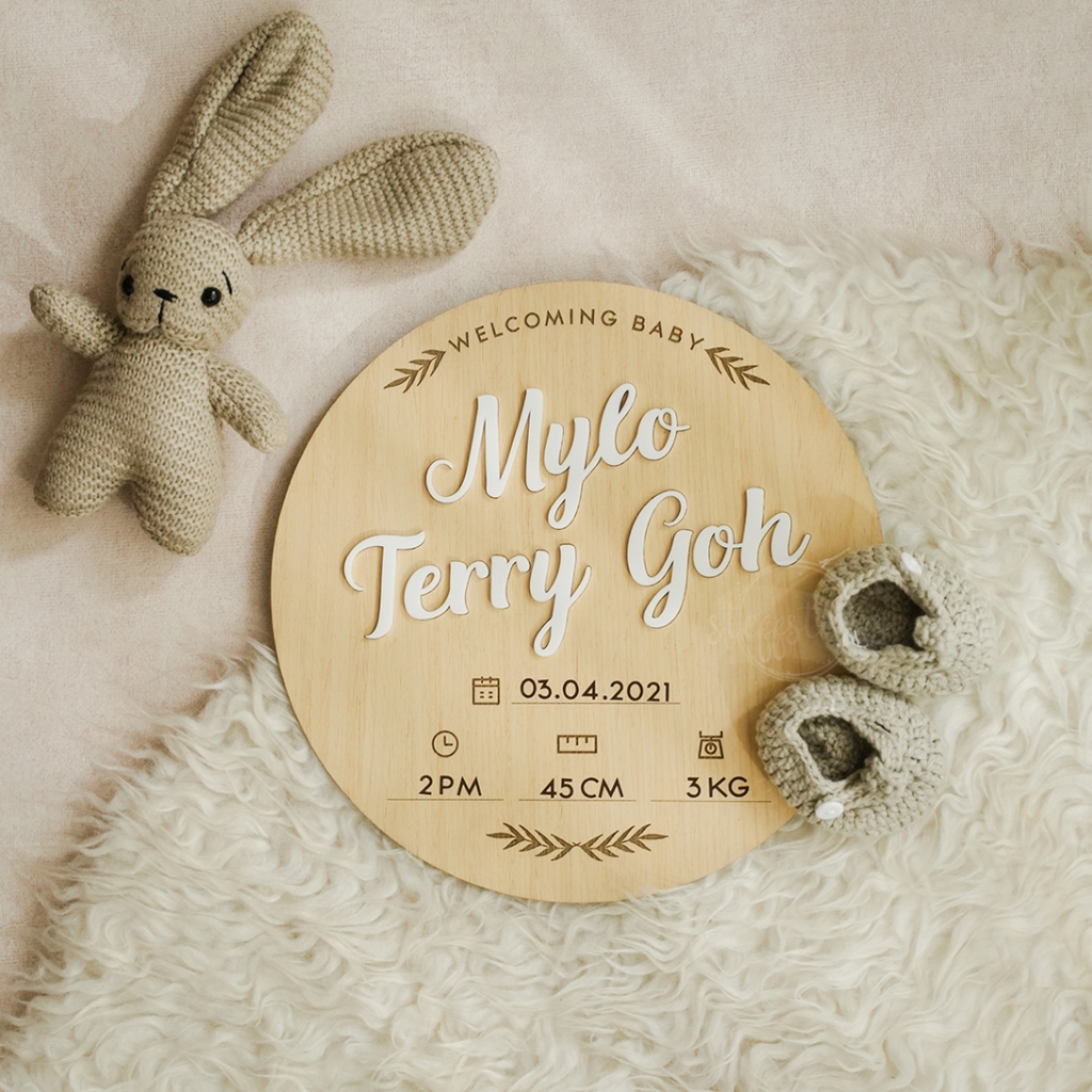 Mylo HOSPITAL BOARD | Baby Biodata Newborn Baby Letter Board ...