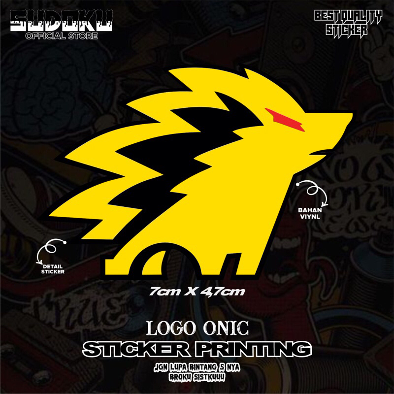 ONIC MOBILE LEGENDS BANG BANG LOGO PRINTING STICKER | Shopee Malaysia