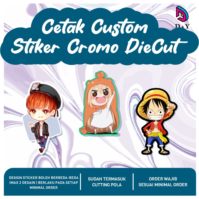 Print CROMO Sticker Costume | Diecut Sticker | Food LABEL Sticker ...