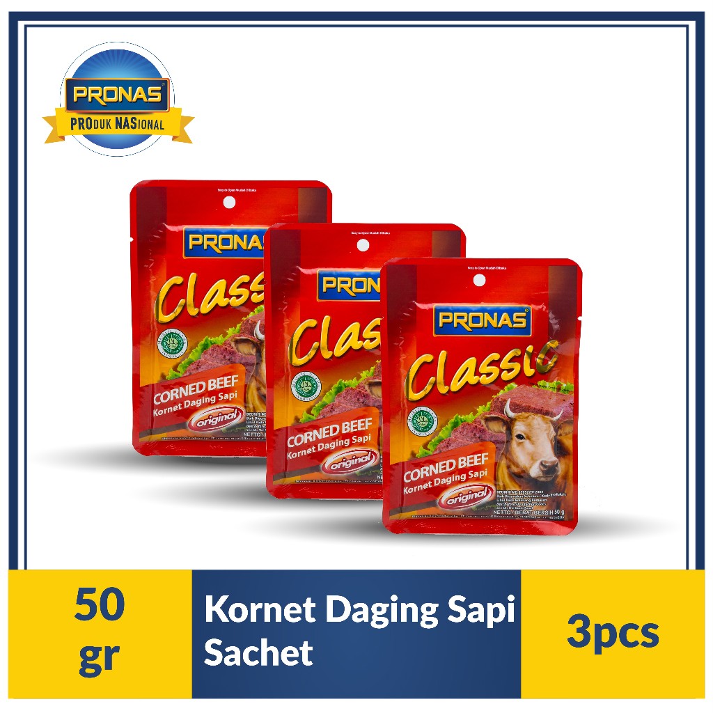 Pronas Cow Kornet Sachet 50g bundling 3pcs | Shopee Malaysia