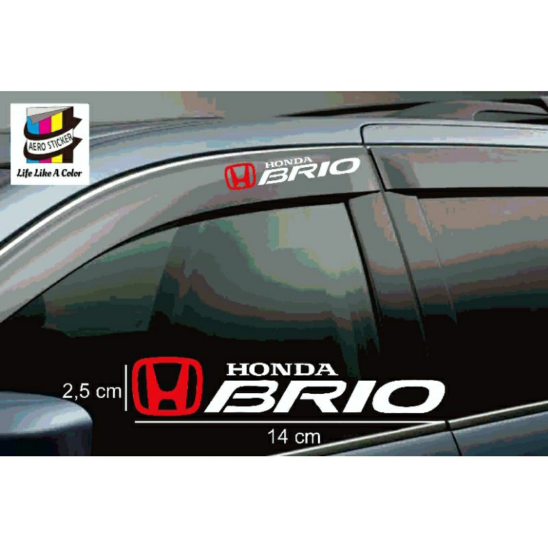 Cutting Honda Brio Car Gutter Stickers 2pcs | Shopee Malaysia