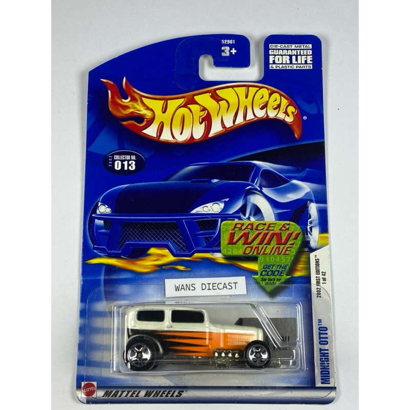 Putih Hot Wheels Midnight Otto White Blue Card Shopee Malaysia