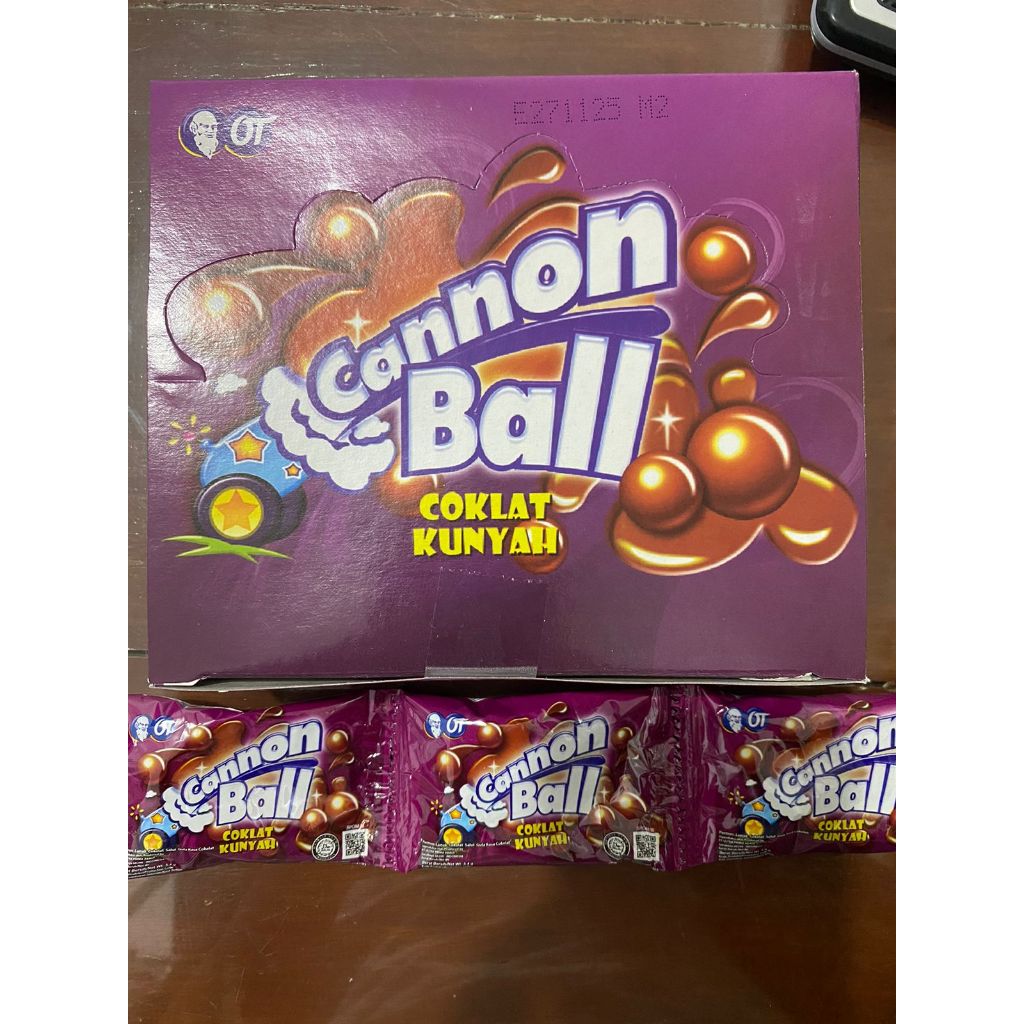Cannon Ball Chocolate Chewable 1 Box Contains 24 Pcs | Shopee Malaysia