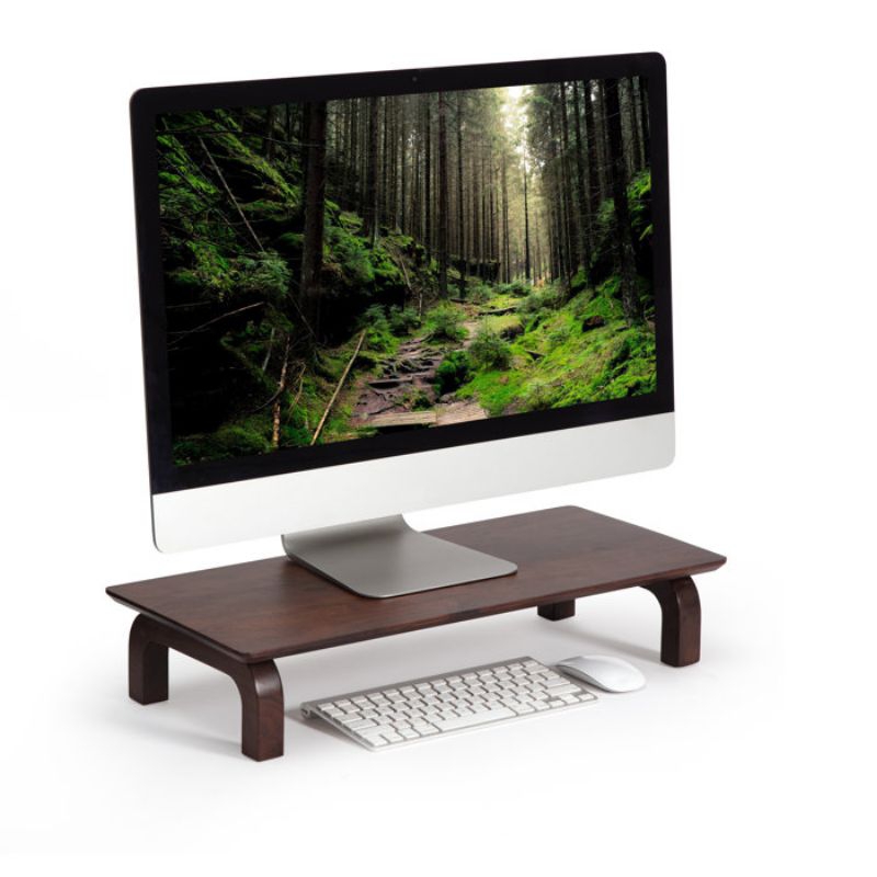 KAYU Monitor Stand table | Curved Leg Monitor Stand | Uniqe monitor ...