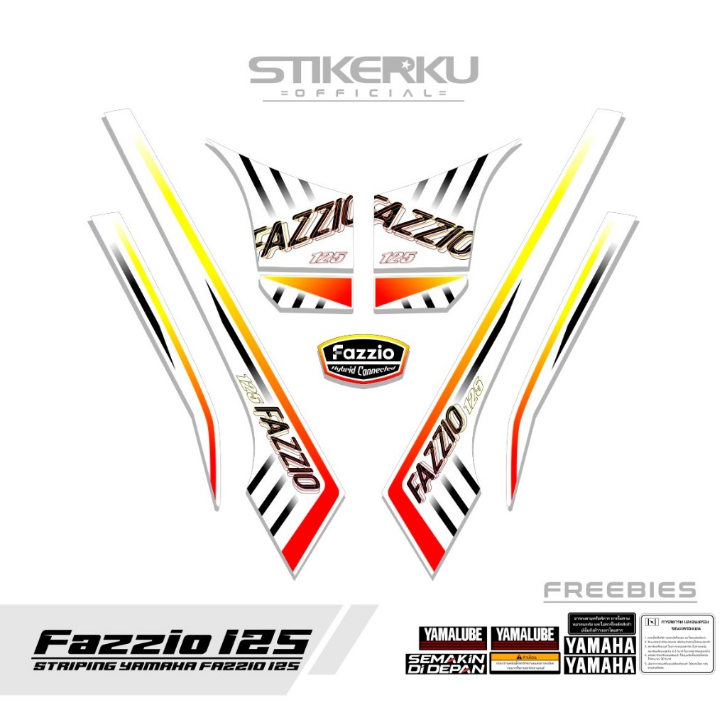 Fazzio STRIPING / FAZZIO STICKER / MOTIF 10 / FAZIO / 125 / FAZZIO ...