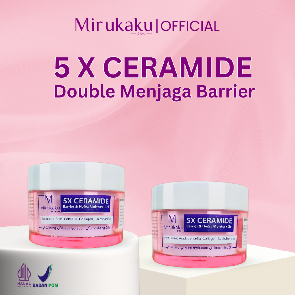 Mirukaku Moisturizer 5x Ceramide Double Maintains Skin Barrier | Shopee ...