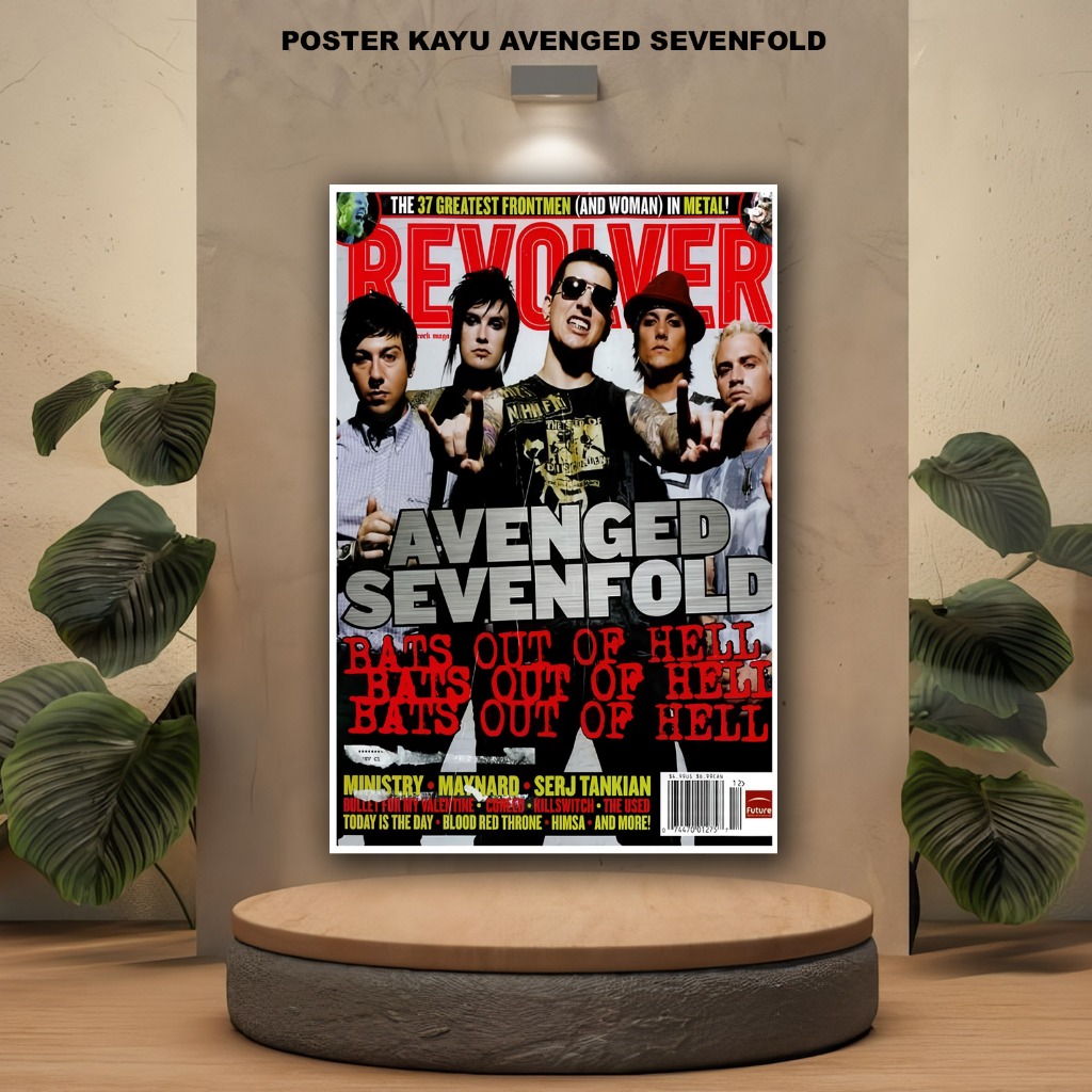 HIASAN DINDING KAYU Avenged SEVENFOLD BAND Wooden POSTER/Bedroom POSTER ...