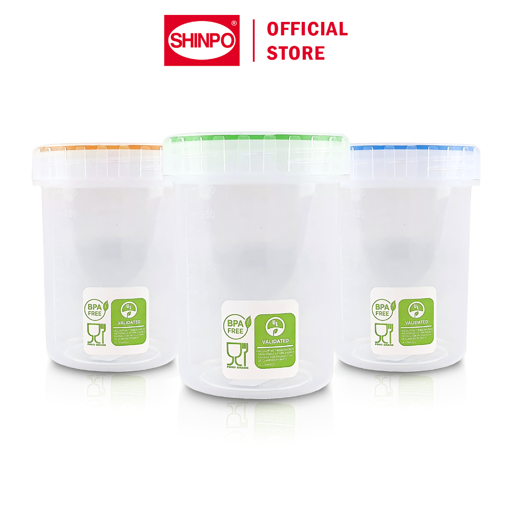 Shinpo Plastic Jar Size S 470 ML Snack Holder Food Storage Food ...