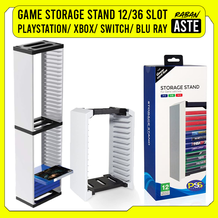 Dobe Storage Stand Game For PS4/PS5/Xbox/Nintendo Switch/Bluray Tower ...