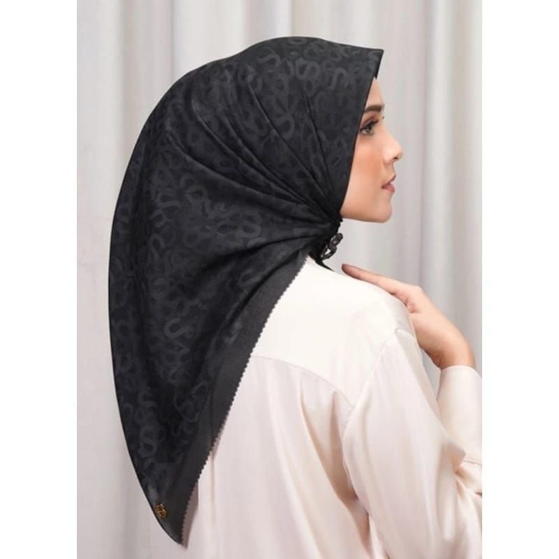 Button Scarf Premium Rectangular Hijab Voal Hijab Luxurious Lasercut ...