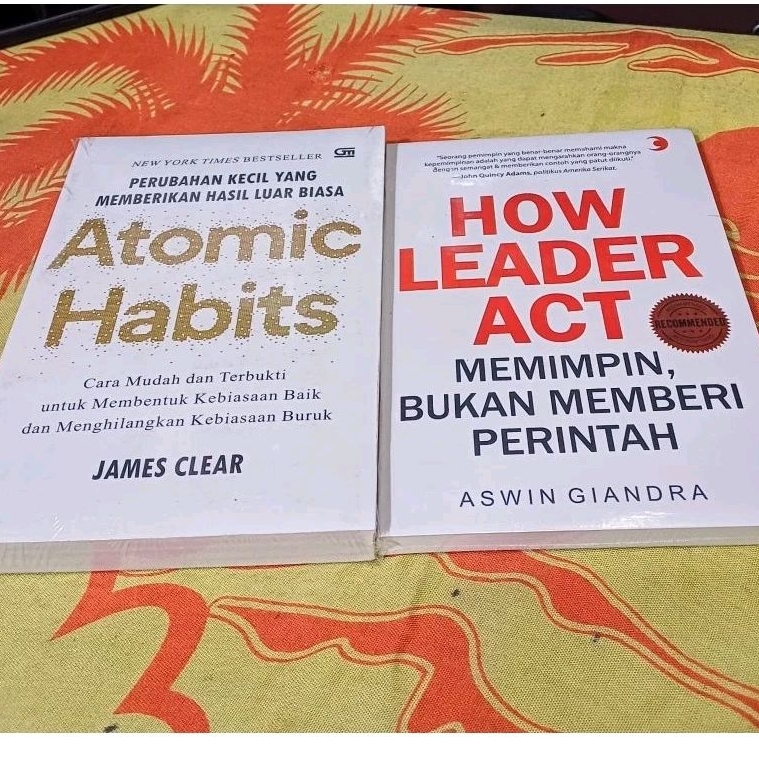 Atomic habits how leader act 2-book Package | Shopee Malaysia