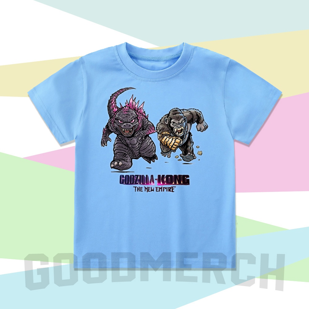 Children's CLOTHES GODZILLA X KONG THE NEW EMPIRE 2 CHILDREN'S T-SHIRTS ...