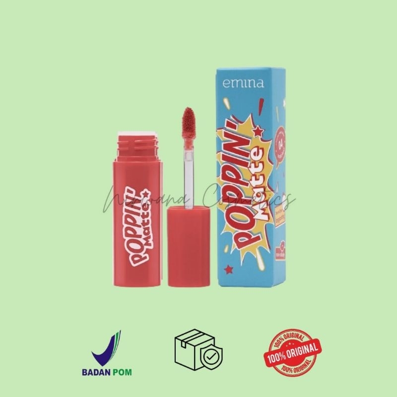 Emina Poppin Lip Cream Matte 4.5gr | Shopee Malaysia