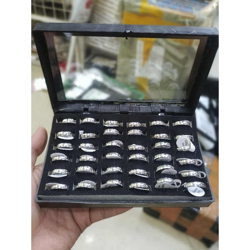 PUTIH White Oval Ring |Contains 36 pcs (1 box) | Shopee Malaysia