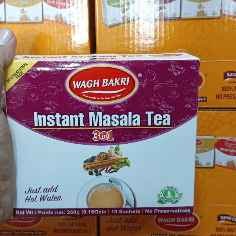 Wagh BAKRI 3in1 INSTANT MASALA TEA 260g (10 SACHET) | Shopee Malaysia