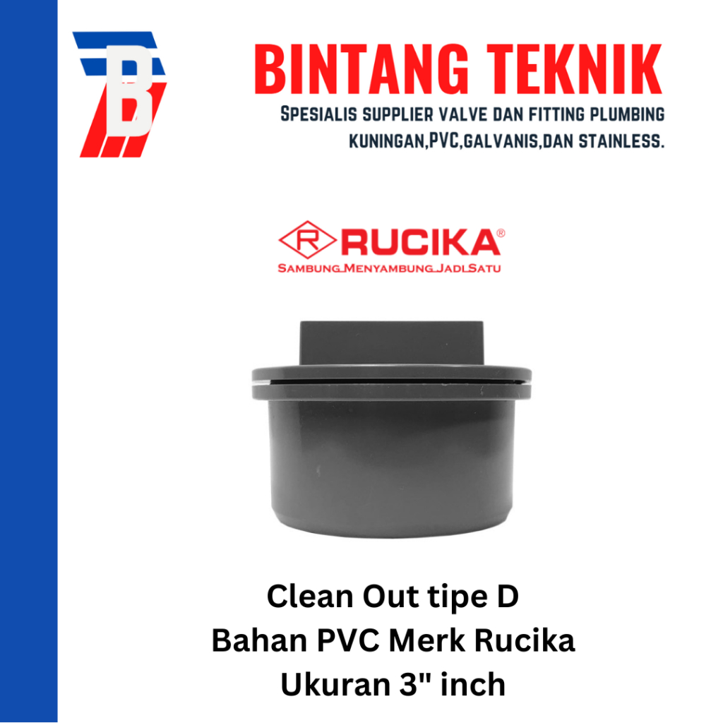 Clean Out/Rucika 3" inch D PVC Septic Tank Cap (Thin) | Shopee Malaysia