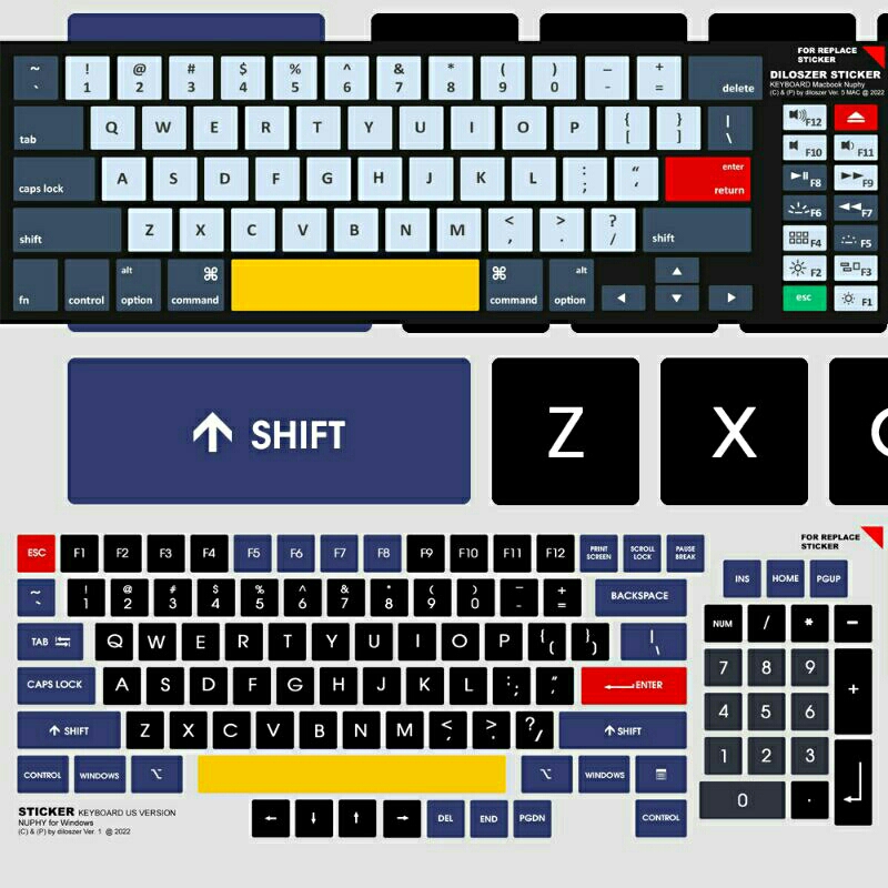 Nuphy Version keyboard Sticker | Shopee Malaysia